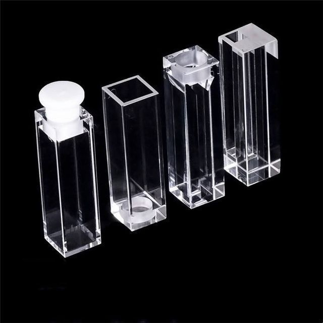 High precision fluorescent quartz cell spectrophotometer cuvette ... High precision fluorescent quartz cell spectrophotometer cuvette ...